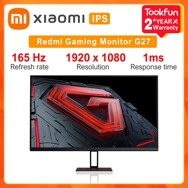 Монитор Xiaomi Redmi Gaming Monitor G27, IPS, 165Hz, FHD, 1ms | Pepper